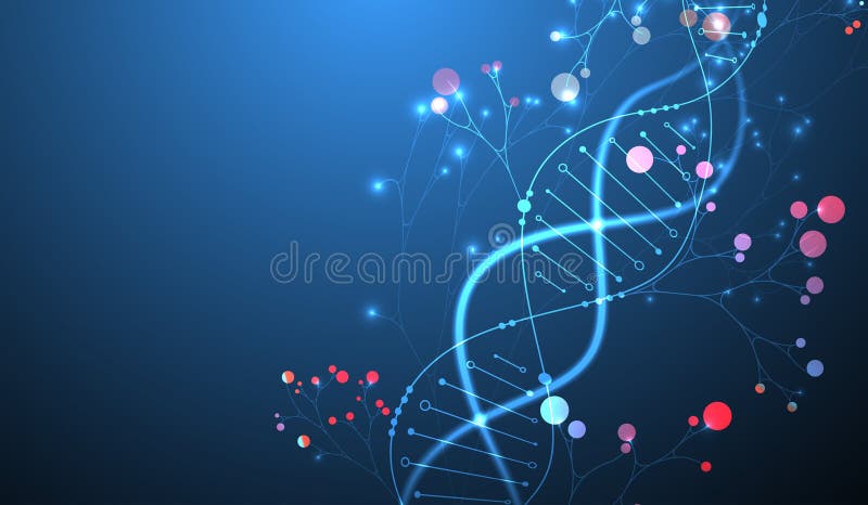 Scientific Medical Background with Abstract Image of Dna Molecule and ...