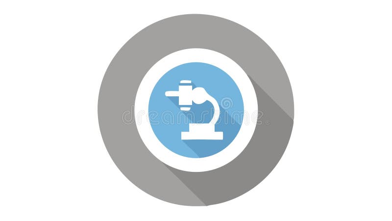 Scientific Microscope Icon for Research Biology and Laboratory Work ...