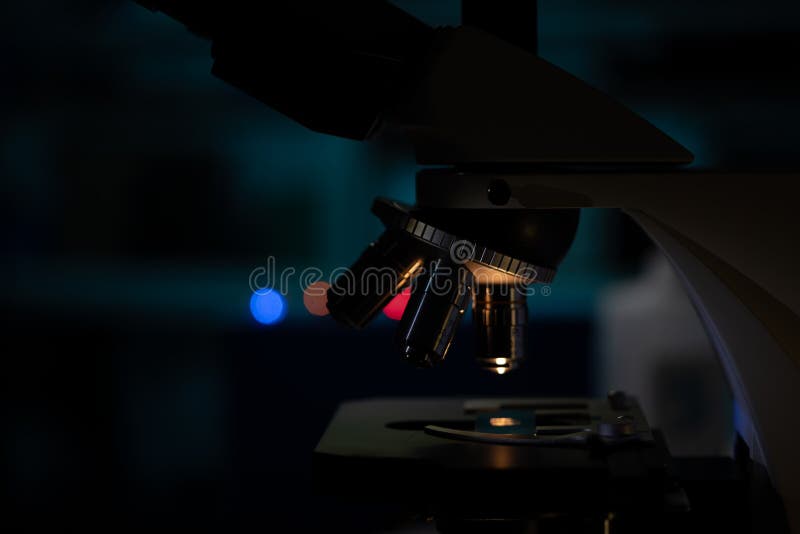 Scientific Microscope in a Nanotechnology Laboratory Stock Photo ...