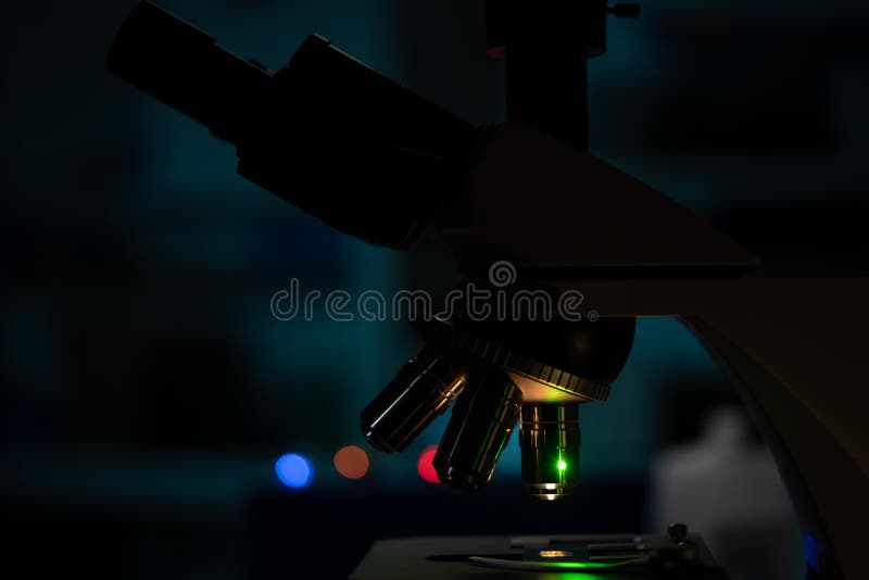 Scientific Microscope in a Nanotechnology Laboratory Stock Photo ...