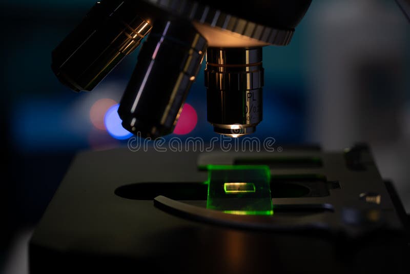 Scientific Microscope in a Nanotechnology Laboratory Stock Image ...