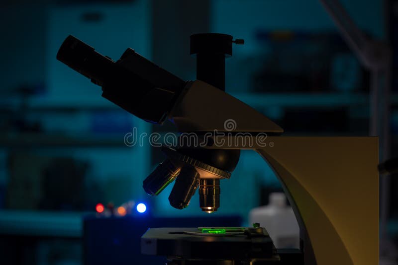 Scientific Microscope in a Nanotechnology Laboratory Stock Image ...