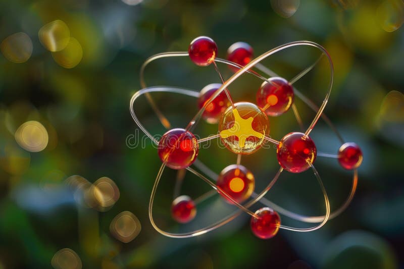 Scientific Model of the Atom Stock Image - Image of isolated, graphic ...