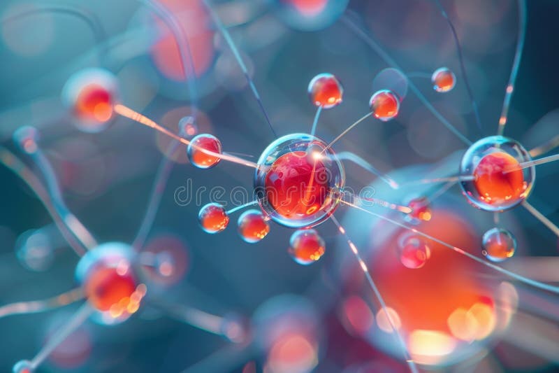 Scientific Model of the Atom Stock Image - Image of atomic, molecular ...