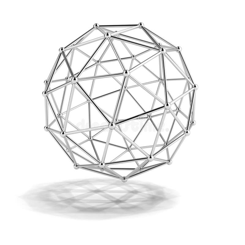 Scientific Model of the Molecule Stock Illustration - Illustration of ...