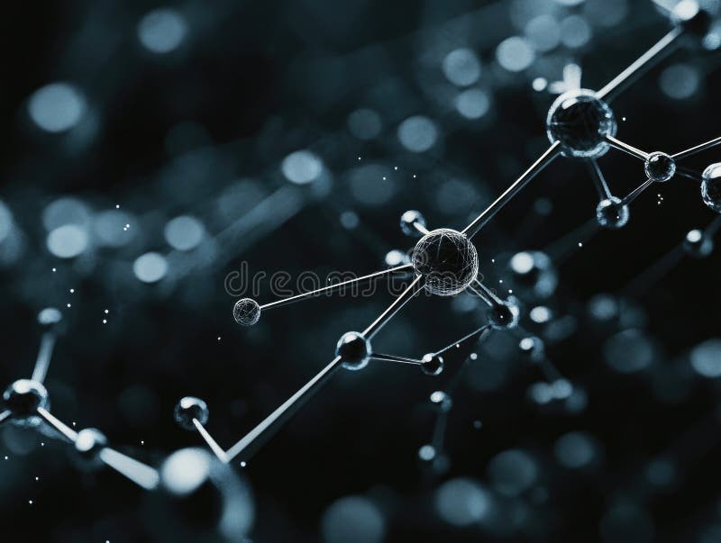 Scientific Molecular Model Illustration Stock Illustration ...