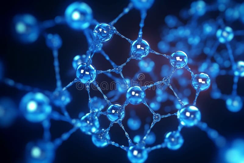 Scientific Molecule Background. Created with Generative Ai Technology ...