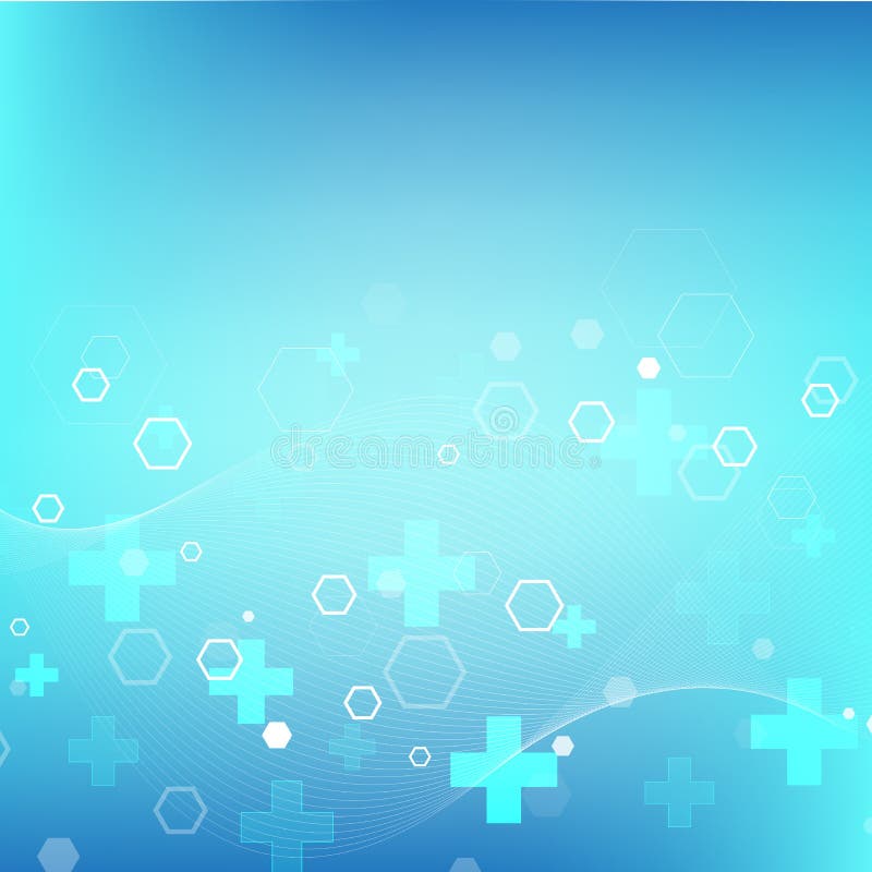 Scientific Molecule Background with Flow Waves for Medicine, Science ...