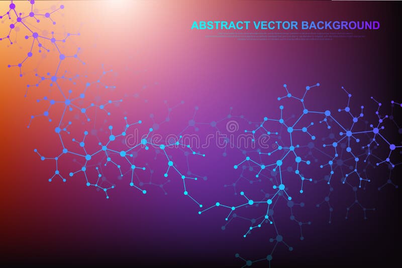 Scientific Molecule Background for Medicine, Science, Technology ...