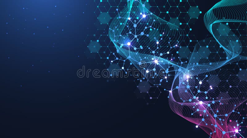 Scientific Molecule Background for Medicine, Science, Technology ...