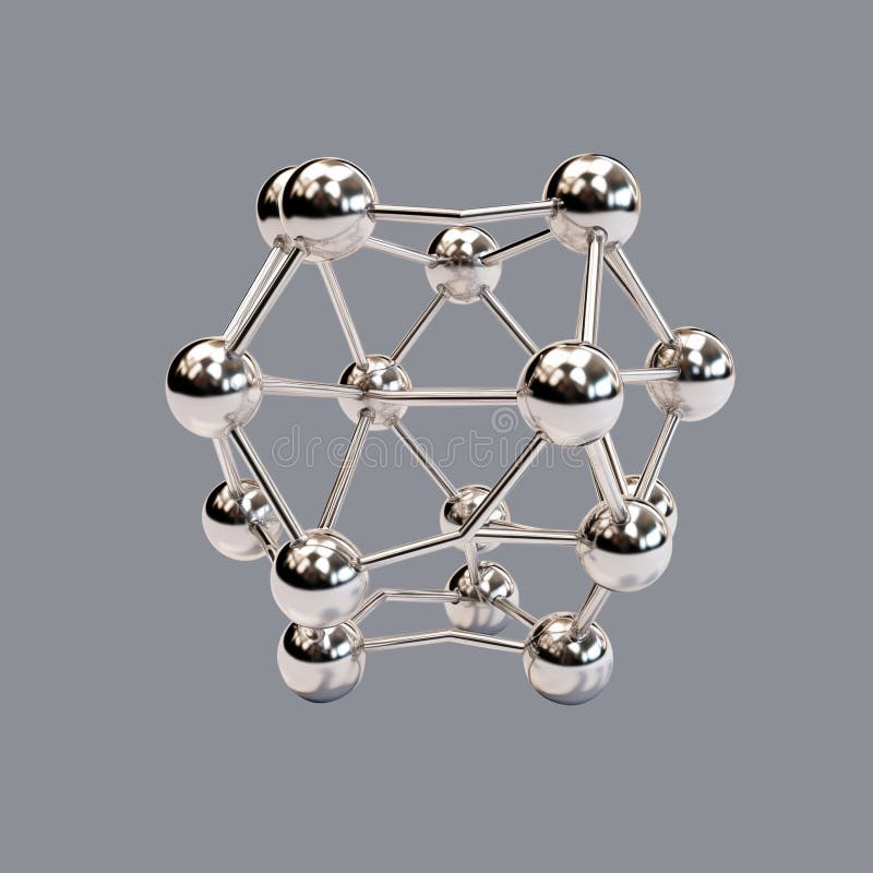 Scientific Molecule Structure C60 Fullerene Rendered Stock Illustration ...