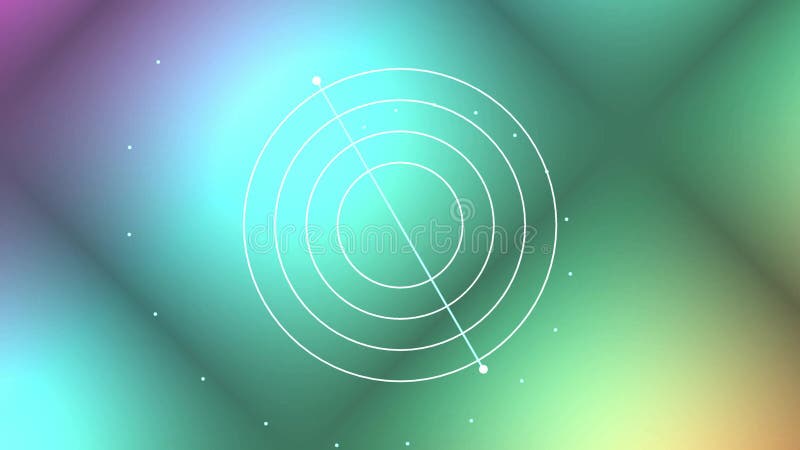 Scientific Neon Spiral with Rotating Motion. Color Gradient Concept ...
