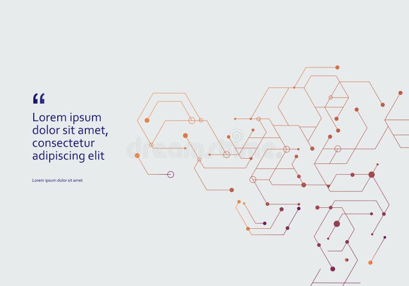Scientific Network Diagram, Connecting Lines and Dots on a Simple ...