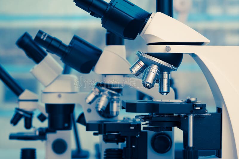 Scientific Optical Microscope in the Laboratory Stock Photo - Image of ...
