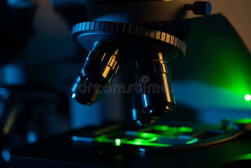 Scientific Optical Microscope in the Laboratory Stock Photo - Image of ...