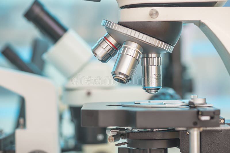 Scientific Optical Microscope in the Laboratory Stock Photo - Image of ...