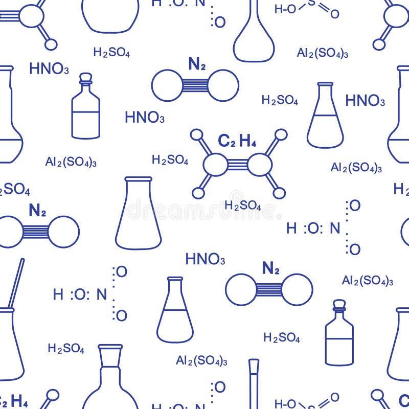 Scientific Pattern. Chemistry, Biology, Medicine. Stock Vector ...