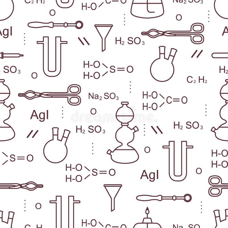 Scientific Pattern. Chemistry, Biology, Medicine. Stock Vector ...