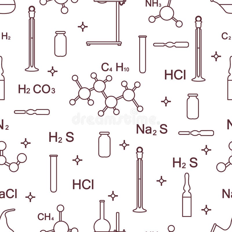 Scientific Pattern. Chemistry, Biology, Medicine. Stock Vector ...