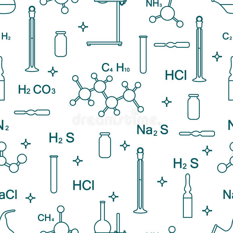 Scientific Pattern. Chemistry, Biology, Medicine. Stock Vector ...