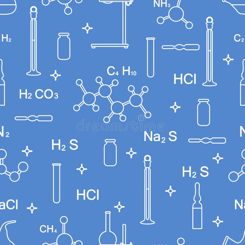 Scientific Pattern. Chemistry, Biology, Medicine Stock Vector ...