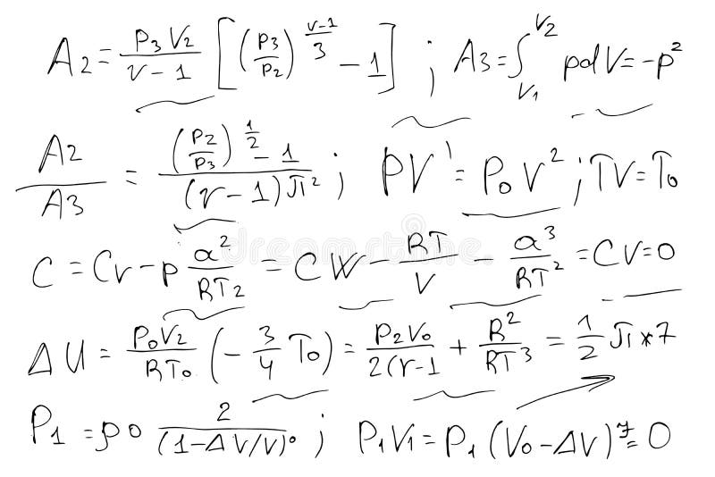 Scientific Physical Formulas and Calculations. Educational Background ...