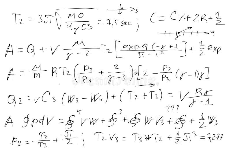 Scientific Physical Formulas and Calculations. Educational Background ...