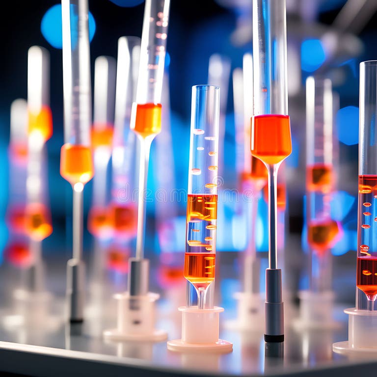 Scientific Precision: Close-Up of Lab Samples in Pipettes â€“ Crafted ...