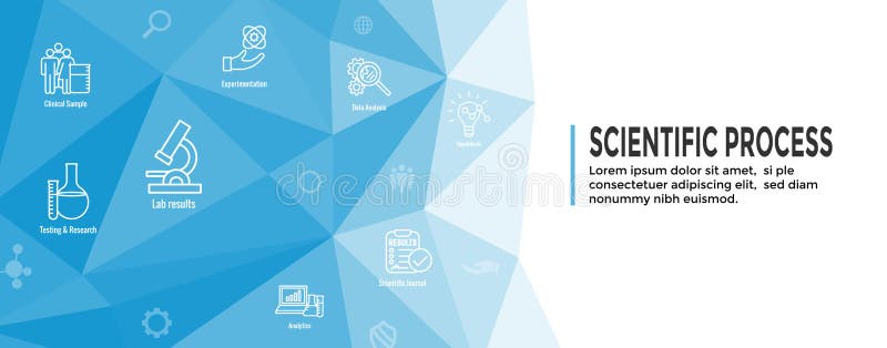 Scientific Process Icon Set with Hypothesis, Analysis, Etc Stock Vector ...