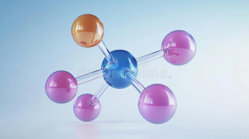 Scientific Representation of a Molecule Set Against a Textured ...