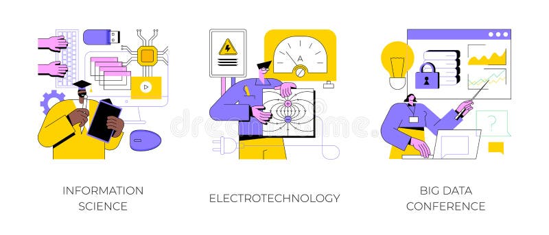 Scientific Research Abstract Concept Vector Illustrations. Stock Vector ...