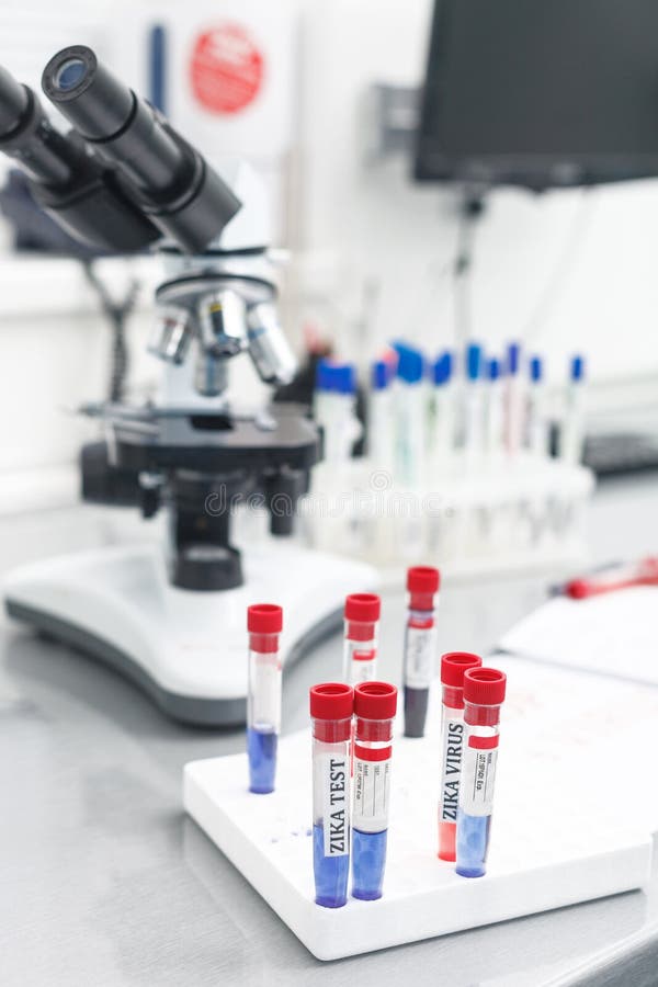 Scientific Research Against Zika Virus Stock Photo - Image of liquid ...