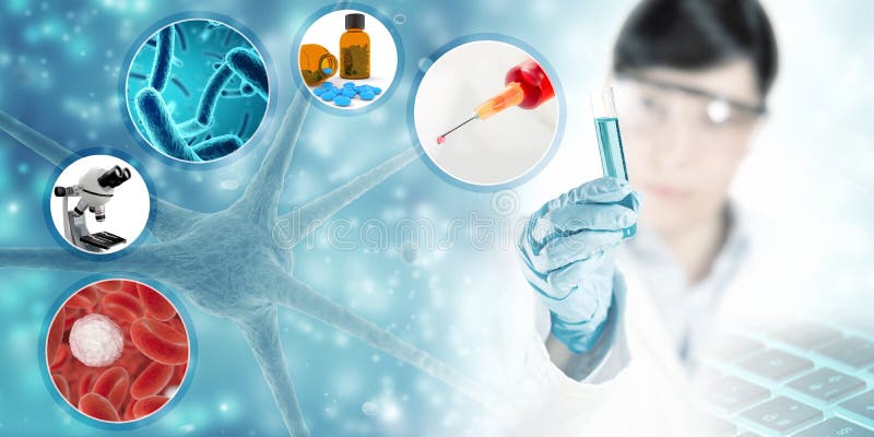 Scientific Research Background Stock Illustration - Illustration of ...