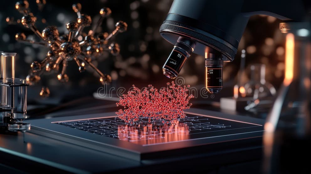 Scientific Research Experiment Laboratory Digital Microscopy Innovative ...