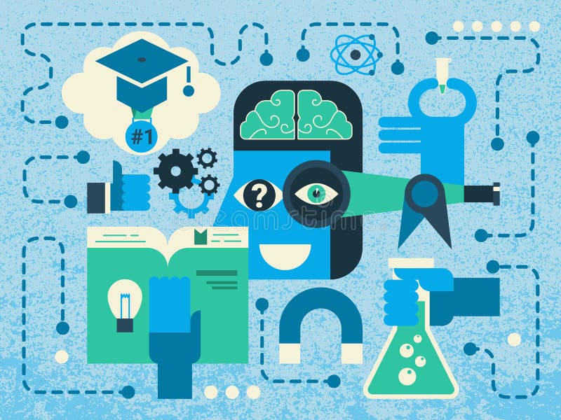 RESEARCH METHODOLOGY Concept Stock Illustration - Illustration of gears ...