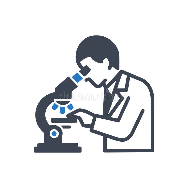 Scientific Research Microscope Icon Stock Vector - Illustration of ...
