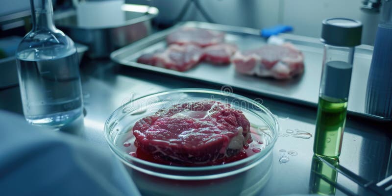 Scientific Research on Raw Meat Stock Photo - Image of prepared ...
