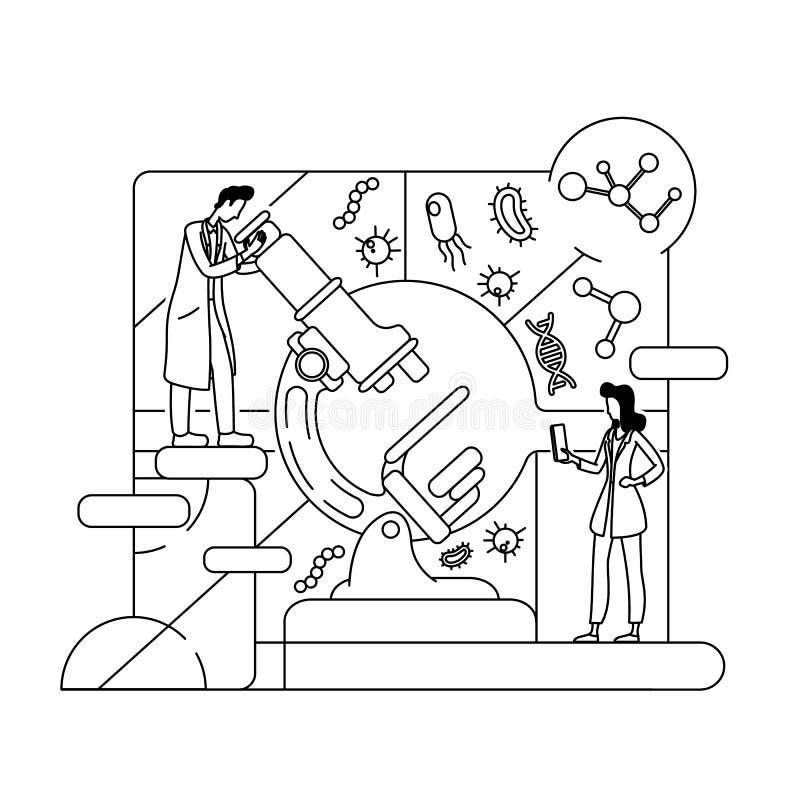 Scientific Research Illustration Stock Illustrations – 161,926 ...