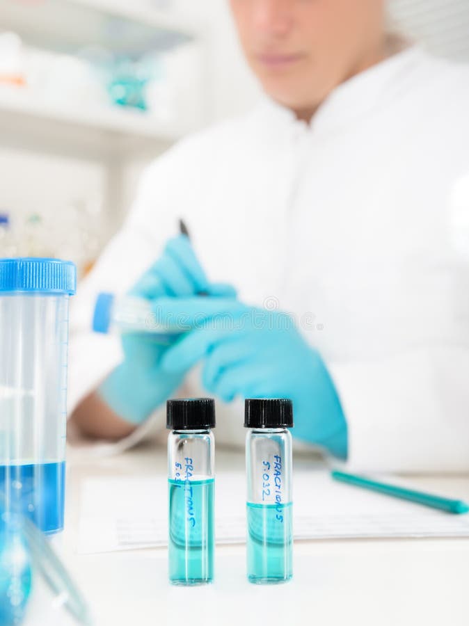 Scientific Samples in the Lab Stock Photo - Image of closeup, hand ...