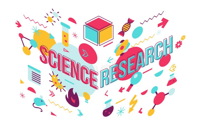 Science Fair Word Concept Banner Design Stock Illustration ...