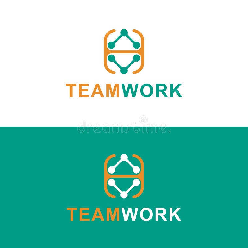 Scientific Teamwork Logo Design Vector, Network, Connected, Cooperation ...