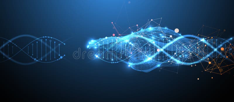 Scientific and Technological Background. an Image of a DNA Molecule ...