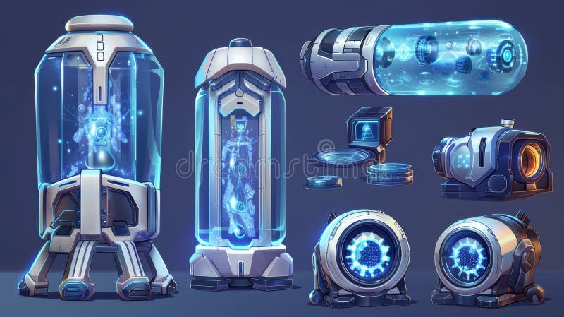 Scientific Technology Camera, Sci-fi Laboratory Equipment, Realistic 3D ...