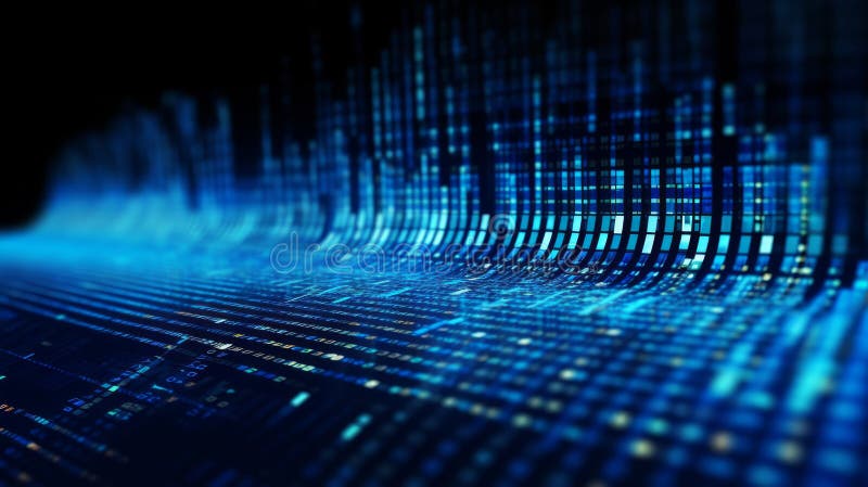 Scientific Technology Data Binary Code Network Conveying Connectivity ...