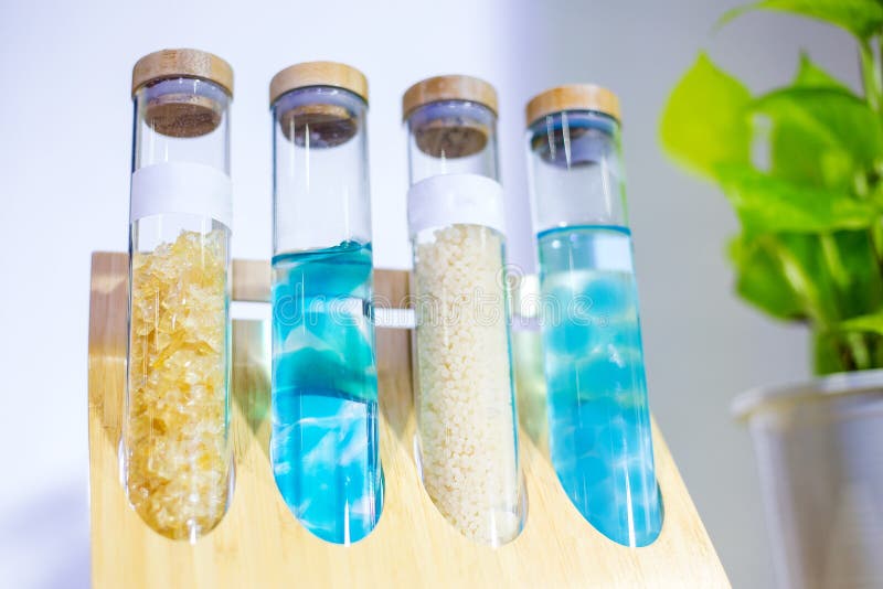 Scientific Test Tube Simulations in the Lab Stock Image - Image of ...