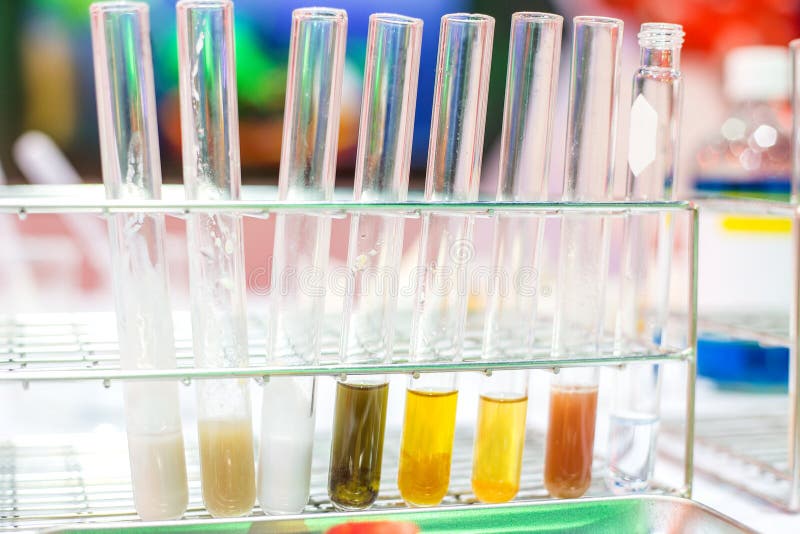 Scientific Test Tube Simulations in the Lab Stock Photo - Image of ...