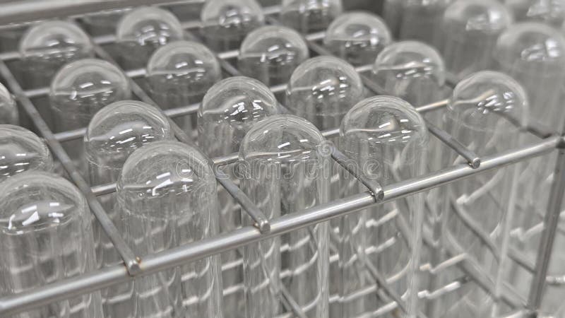 Scientific Test Tubes in Storage. Science Experiment Concept Stock ...