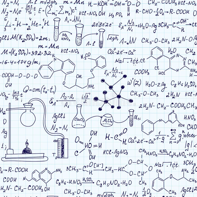 Chemical Equations Background Stock Illustrations – 113 Chemical ...
