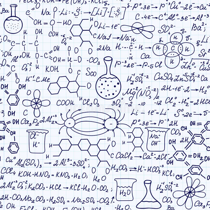 Chemical Equations Background Stock Illustrations – 113 Chemical ...
