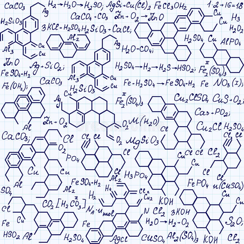 Chemical Vector Seamless Background with Handwritten Chemistry ... Chemical Vector Seamless Background with Handwritten Chemistry ...